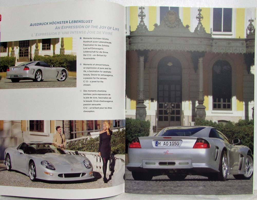 1997-2001 Callaway C12 based on Chevy Corvette Sales Brochure - Multi ...