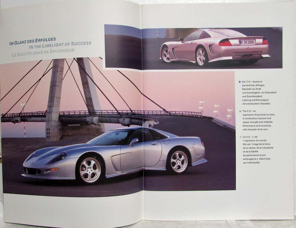1997-2001 Callaway C12 based on Chevy Corvette Sales Brochure - Multi ...