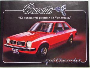 1982 Chevrolet Chevette Spec Sheet - Venezuelan Market