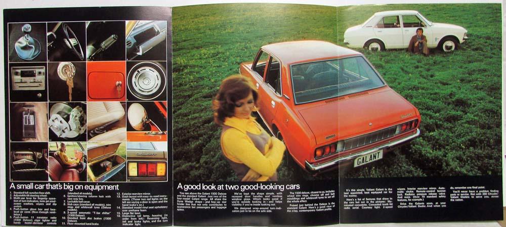 1969-1973 Chrysler Valiant Galant Sales Folder - Australian Market