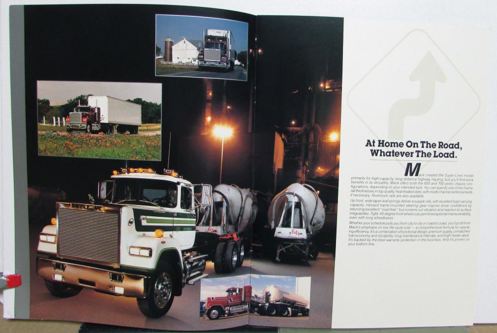 1989 Mack Trucks Super Liner Series Sales Brochure Original