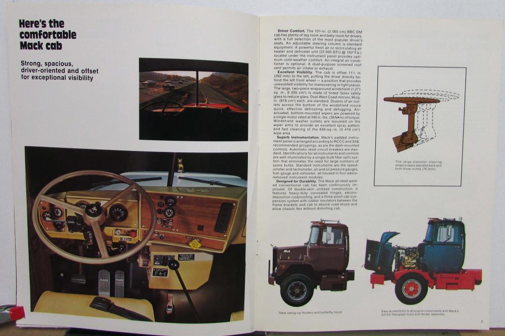 1978 Mack Trucks DM Series Sales Brochure Original