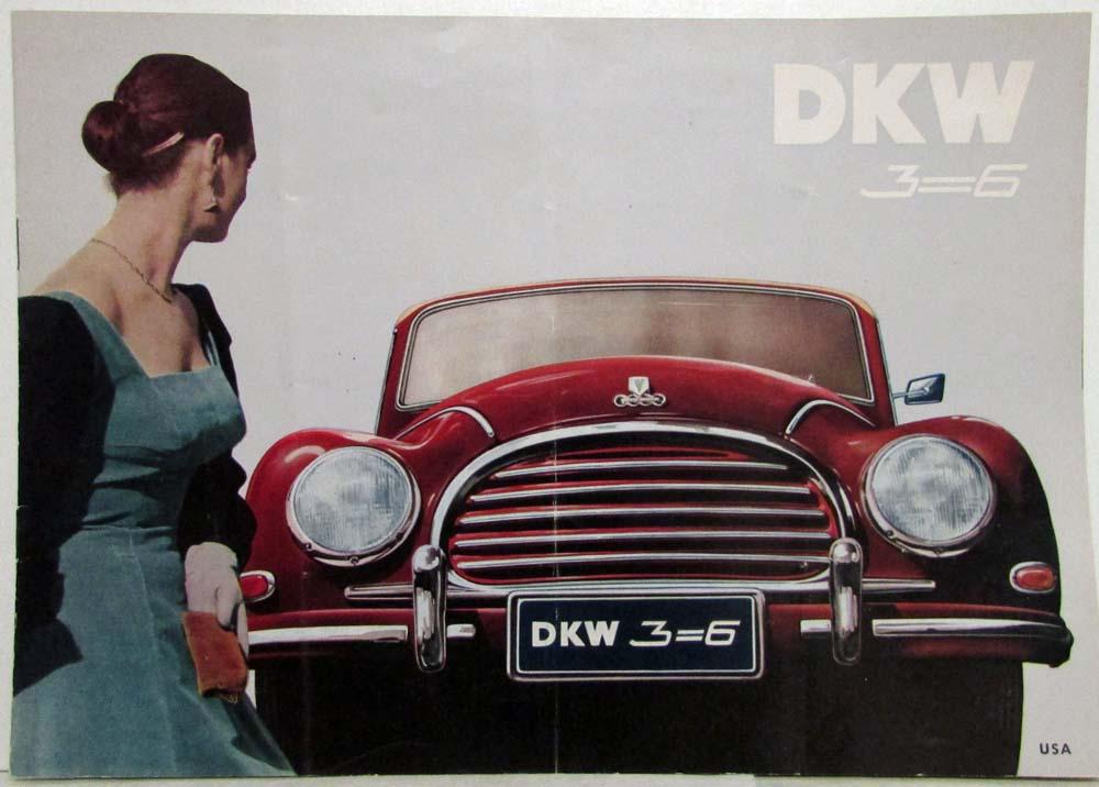 1956 Auto Union DKW 3=6 Sales Brochure
