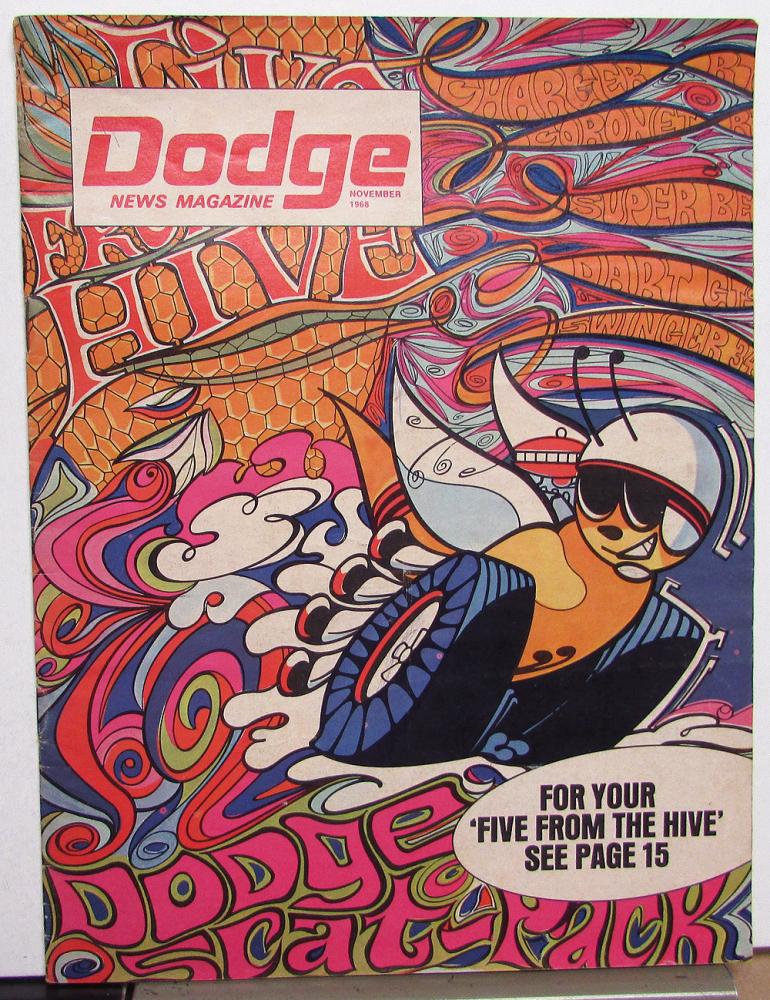 1968 Dodge News Magazine 1969 Five From The Hive Scat Pack Models ...
