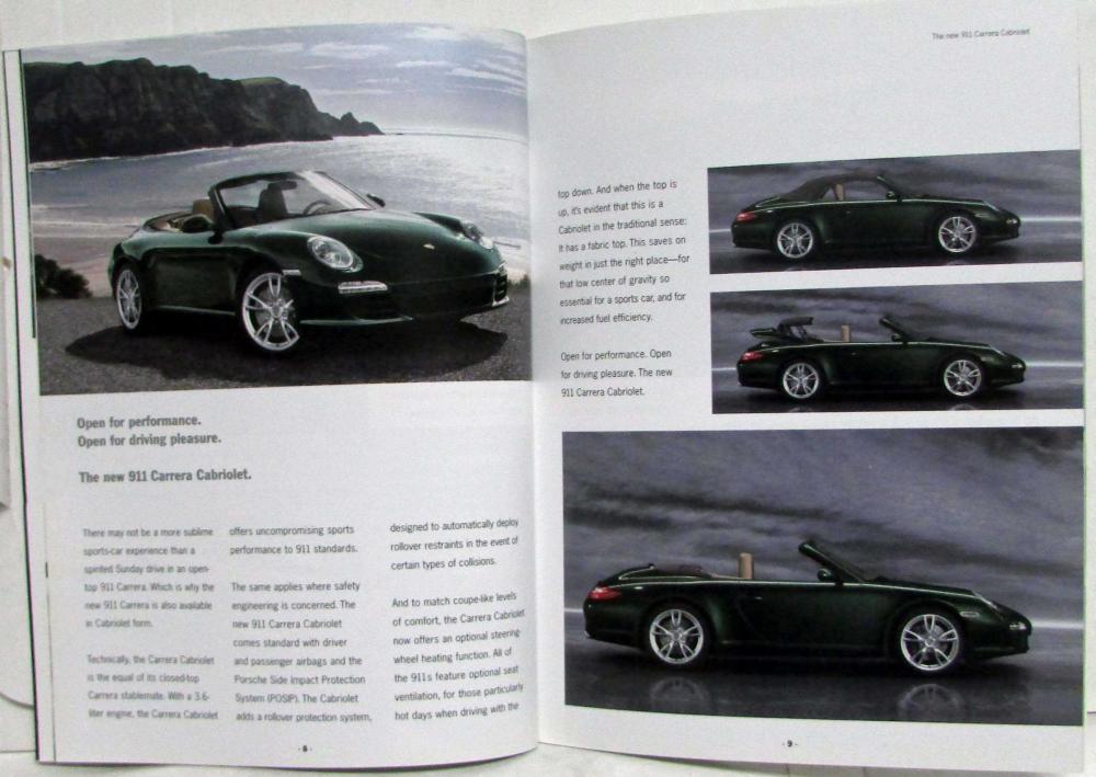 2009 Porsche Dealer Sales Brochure Full Line Boxster 911 Cayenne