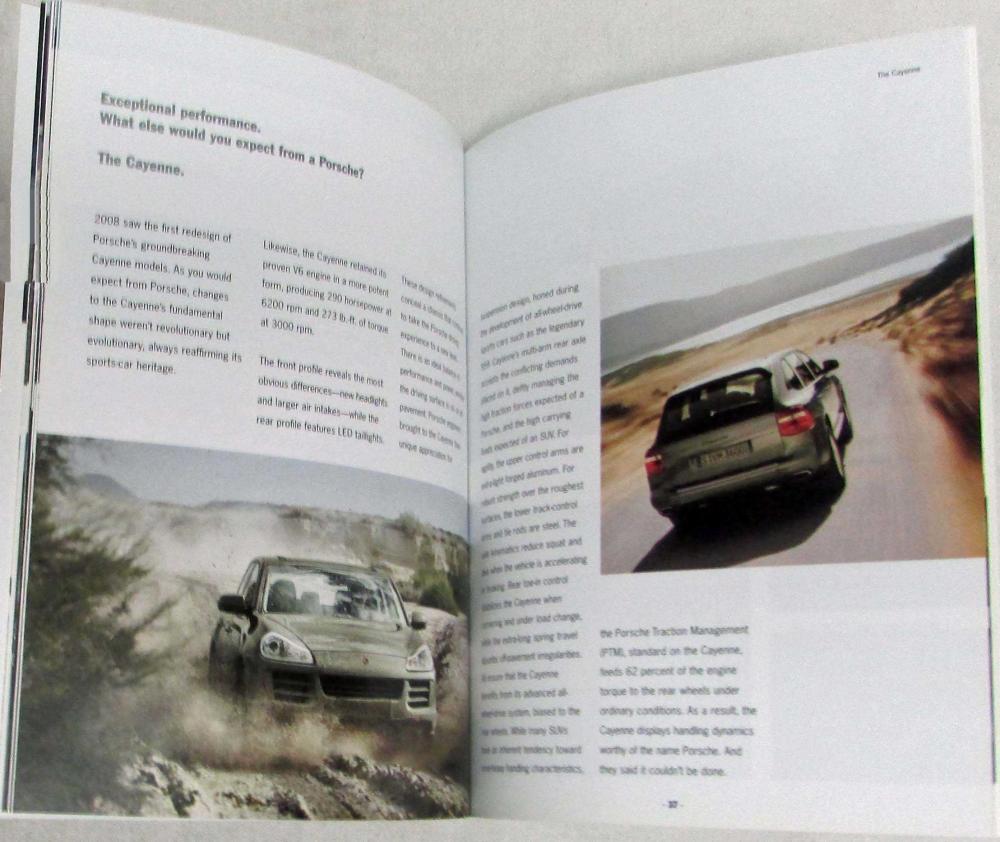 2009 Porsche Dealer Sales Brochure Full Line Boxster 911 Cayenne