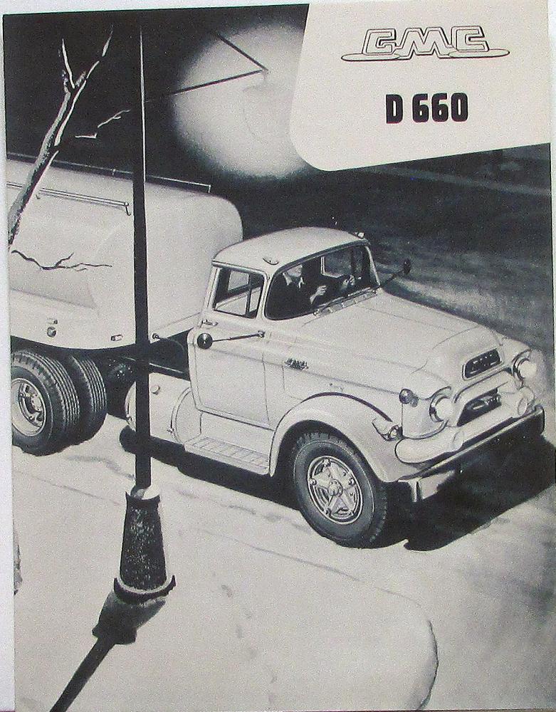 1956 GMC D 660 Truck 4-71 Diesel Engine Sales Brochure Folder Original
