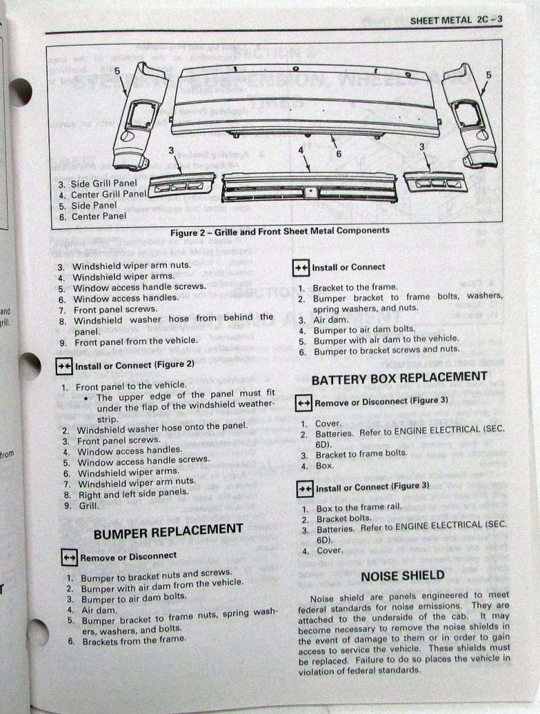 1993 Isuzu GMC Chevy Truck Forward Tiltmaster Service Manual FSR/FTR ...