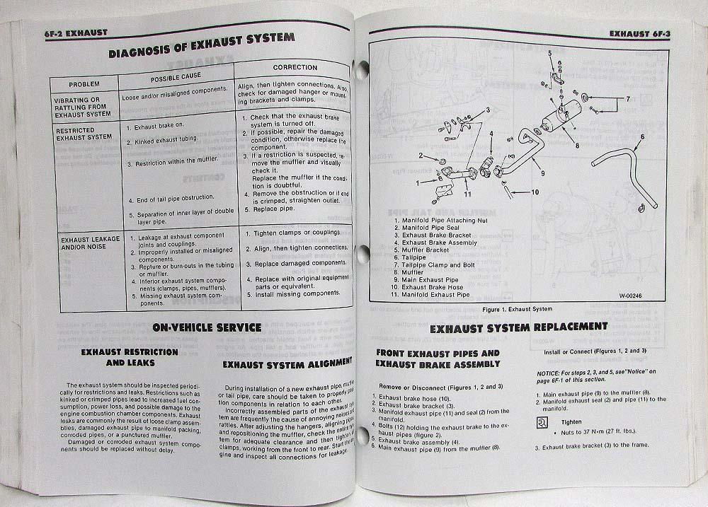 1992 Isuzu GMC Chevrolet Forward Tiltmaster Service Manual NPR/W4