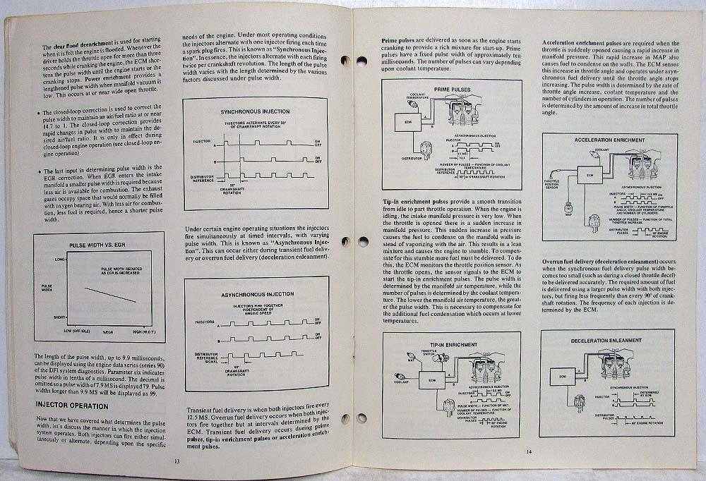 1980-1981 Cadillac Digital Fuel Injection Service Training Course Guide