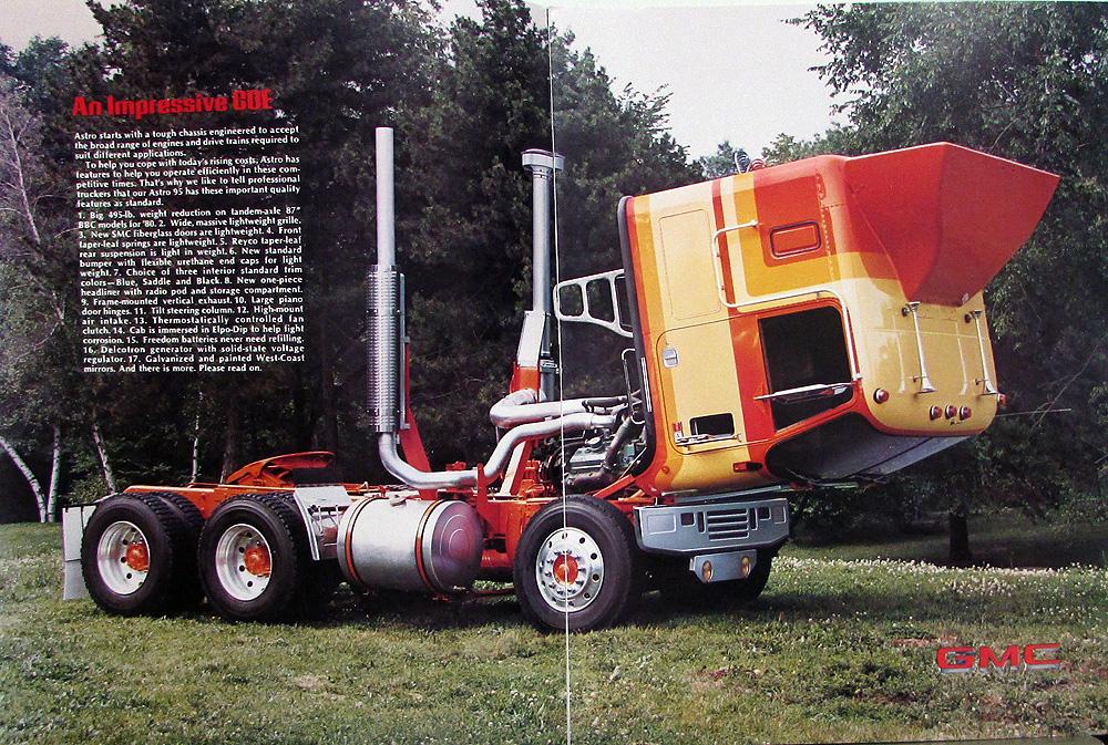 1980 GMC Astro 95 Comprehensive and Factual Sales Brochure Catalog Original