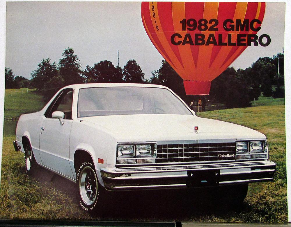 1982 GMC Caballero Amarillo Diablo CANADIAN Sales Brochure Folder Original