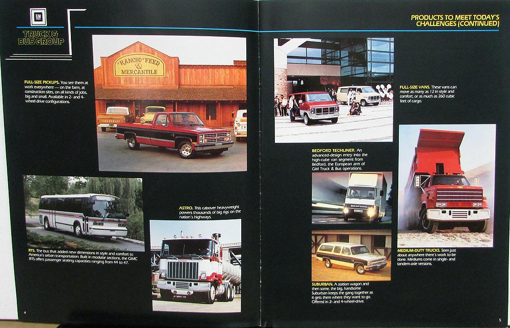 1984 1985 GMC Truck & Bus Group Promotional Brochure Original
