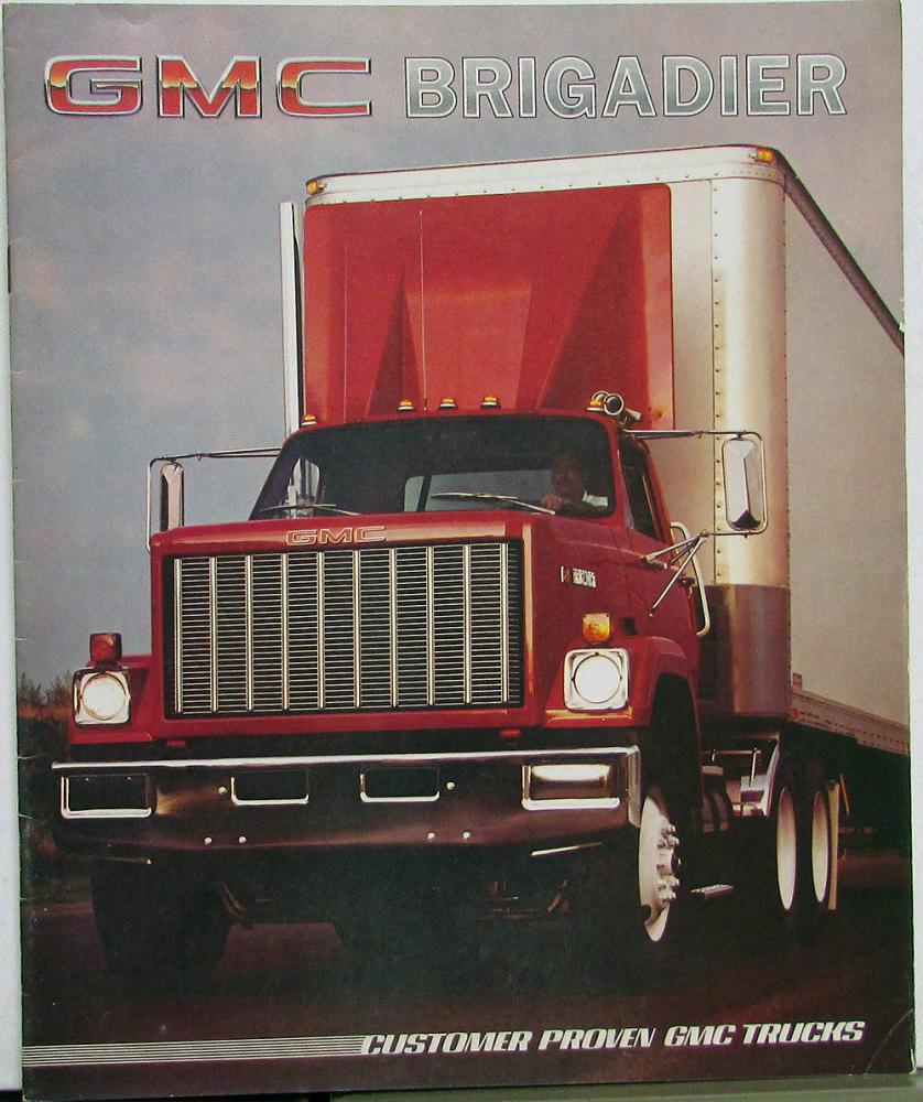 1985 GMC Brigadier Series 8000 9000 Heavy Duty Truck Sales Brochure ...