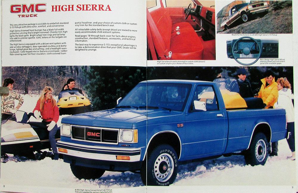 1986 GMC S15 Pickup Truck Gypsy Sierra Club Coupe 4WD Cab/Chassis Sales ...