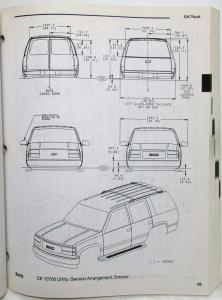 1996 GMC Chevrolet Truck Body Builder Book Lt Duty Series 10 20 30 1500 ...