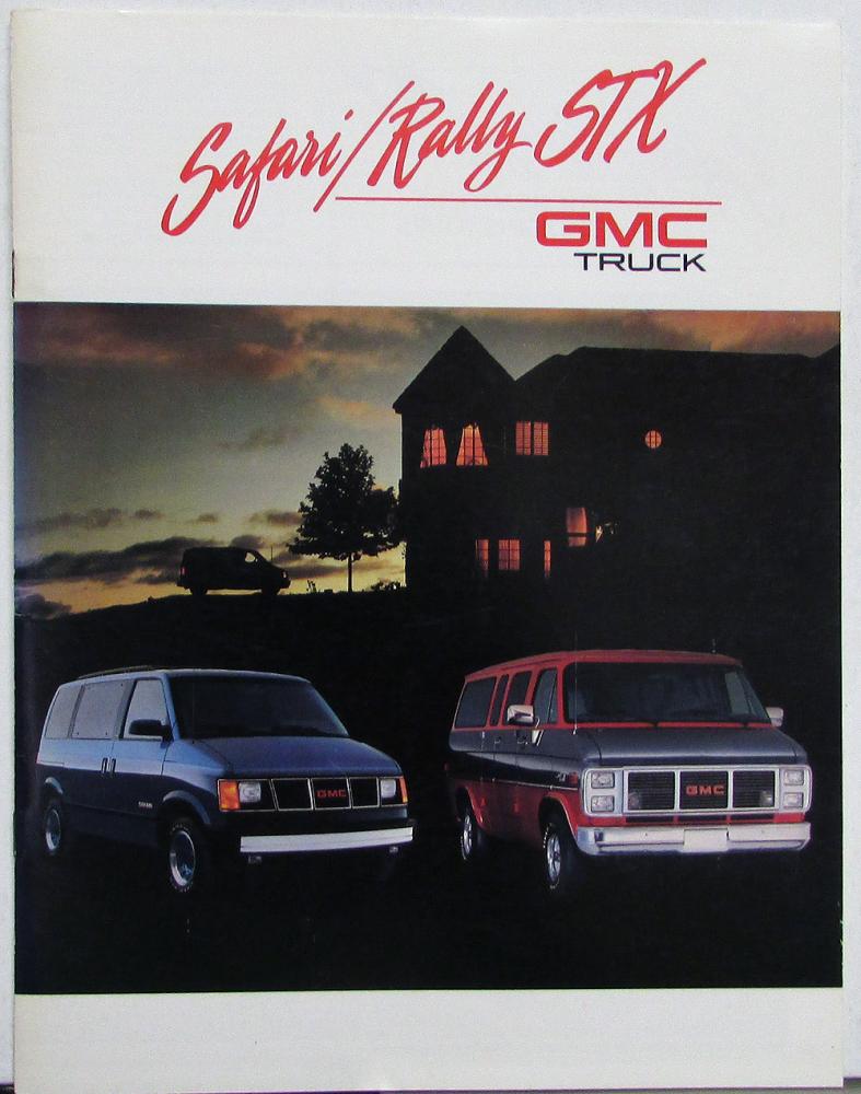 1989 GMC Safari Rally STX Vans Truck CANADIAN Sales Brochure Original
