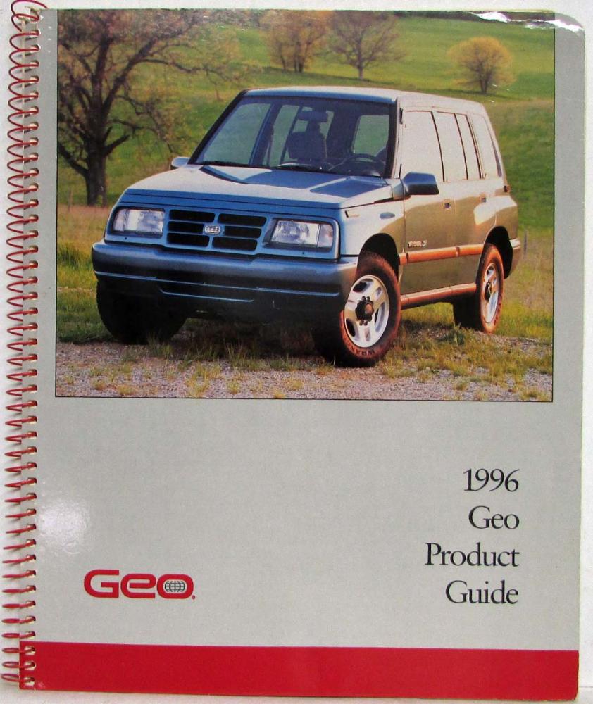 1996 Geo Product Guide Reference Data Book