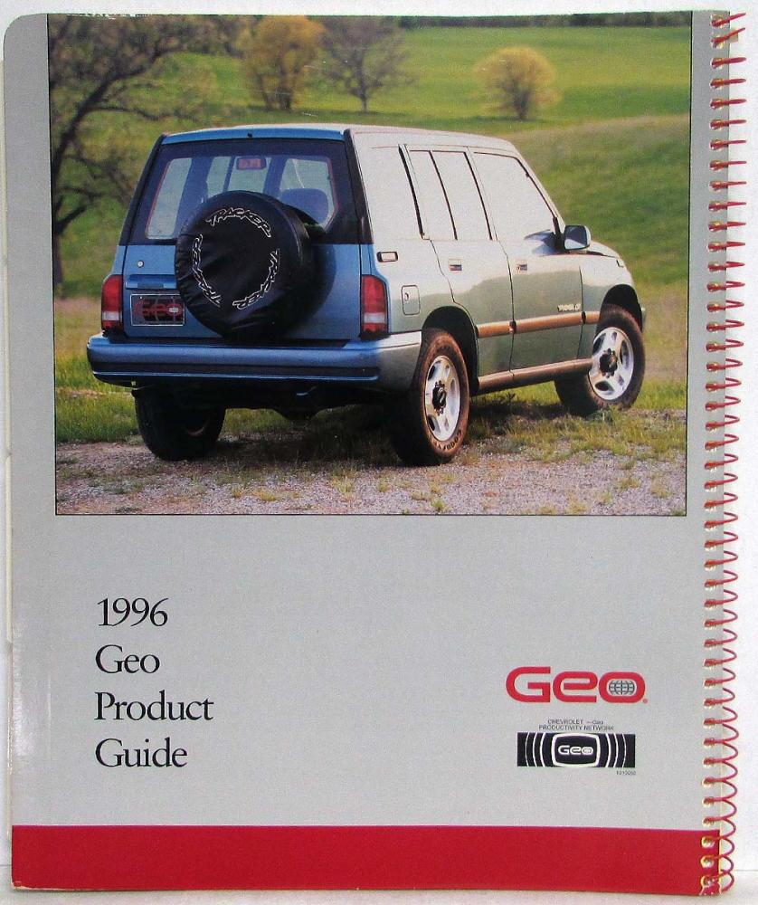 1996 Geo Product Guide Reference Data Book