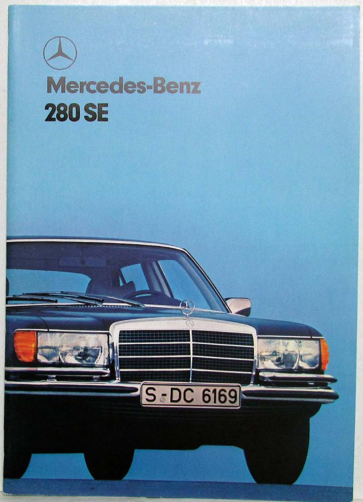 1978 Mercedes-Benz 280SE Prestige Sales Brochure