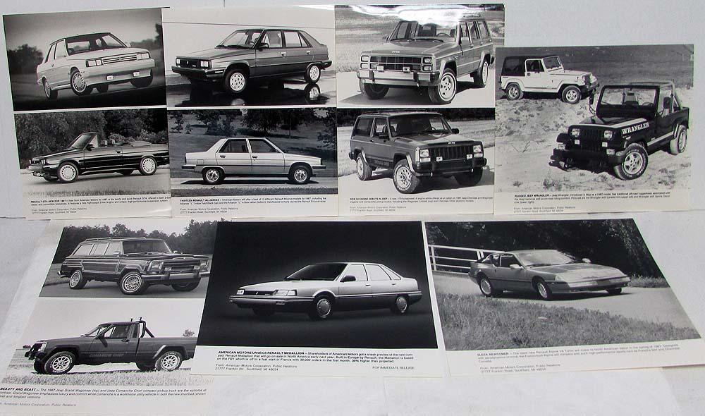 1987 AMC Jeep Renault Media Information Press Kit - GTA Wrangler ...