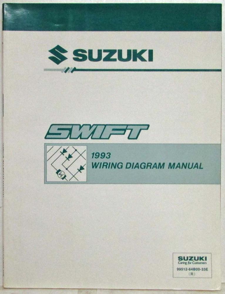 1993 Suzuki Swift Dealer Electrical Wiring Diagram Manual