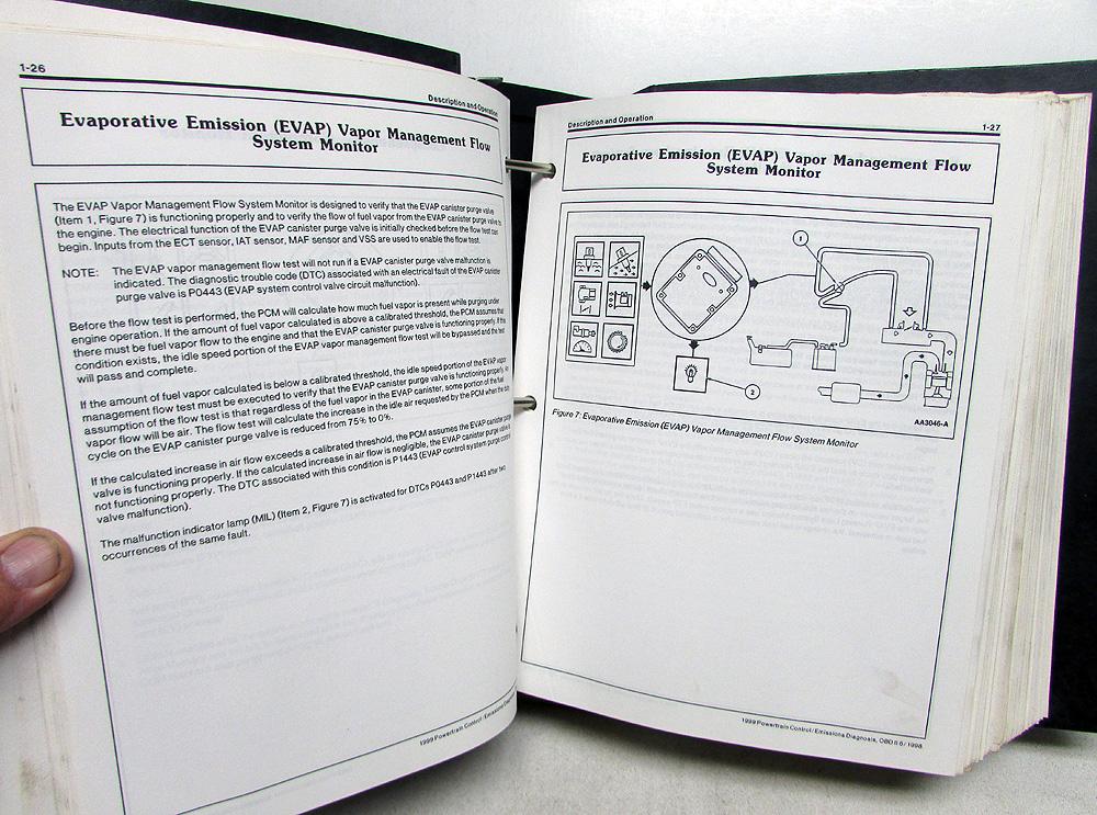1999 Ford Powertrain Control Emissions Diagnosis Service Manual Car ...