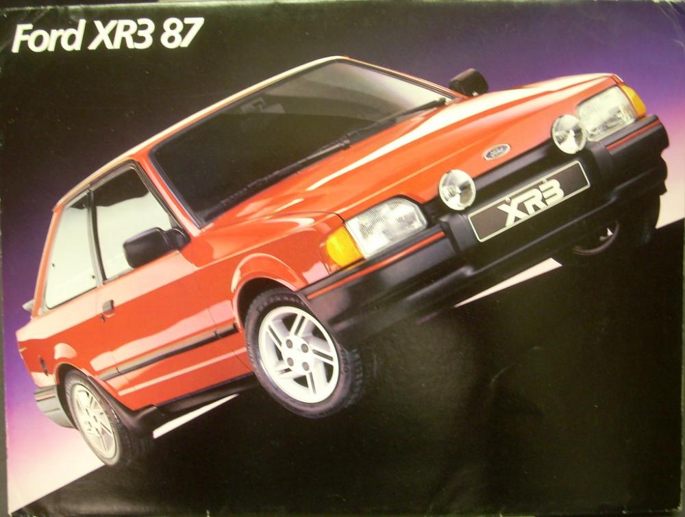 1987 Ford XR3 87 Sales Brochure Brasil Brazil Spanish Text