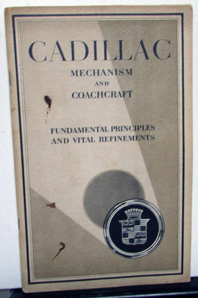 1929 Cadillac Sales Brochure Technical Booklet Mechanism & Coachcraft Orig