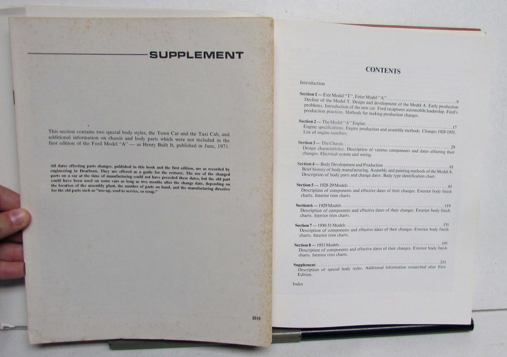 The Ford Model A George DeAngelis Fourth Edition Color Upholstery Facts ...