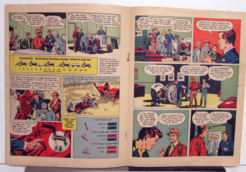 1955 Ford Tractor Comic Book Original What One Farm Family Found Out