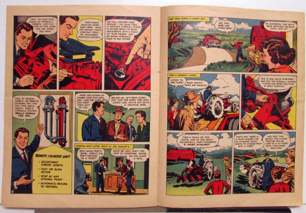 1955 Ford Tractor Comic Book Original What One Farm Family Found Out
