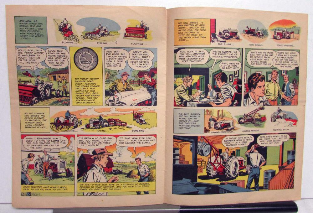 1955 Ford Tractor Comic Book Original What One Farm Family Found Out