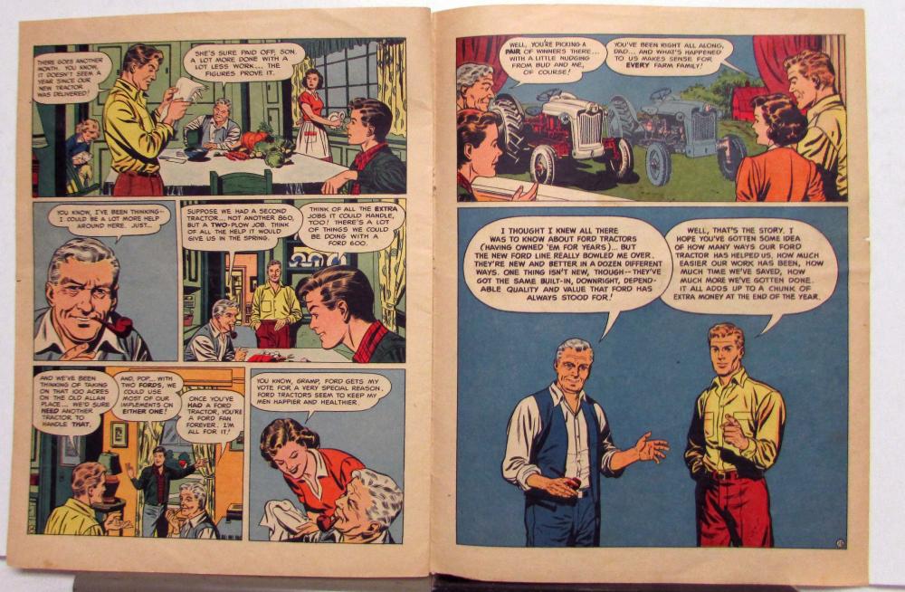 1955 Ford Tractor Comic Book Original What One Farm Family Found Out