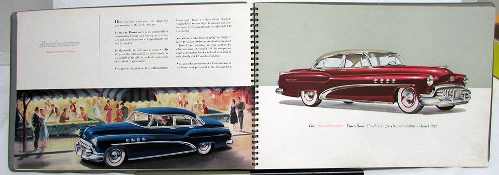 1952 Buick Dealer Presentation Album Roadmaster Super Special Fireball ...