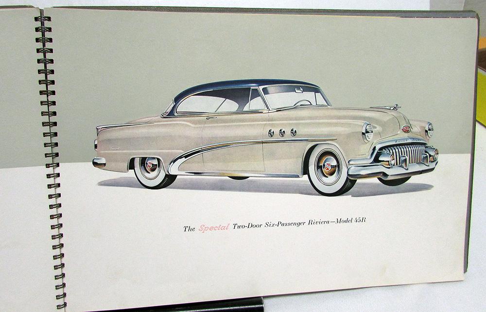 1952 Buick Dealer Presentation Album Roadmaster Super Special Fireball ...