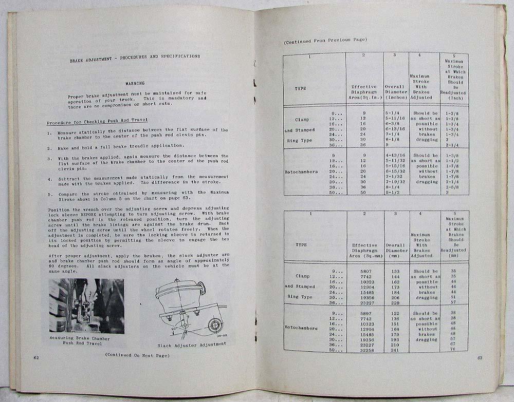 1967-1971 Mack Maintenance and Lubrication Manual ESI TS494 REV