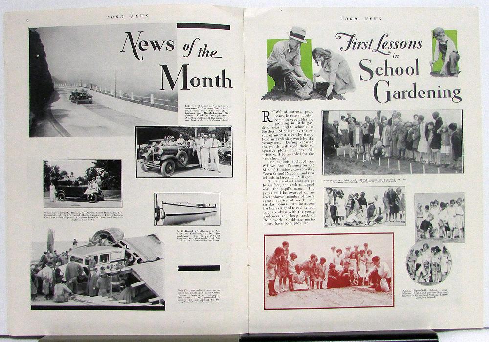 1932 Ford News June Issue Color Paint Combinations & Wheel Colors ...