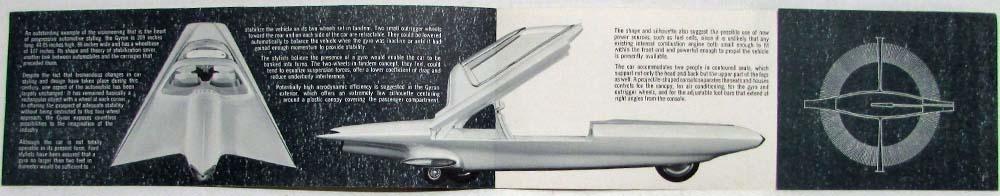 1961 Ford Gyron Experimental Concept Media Press Information Folder