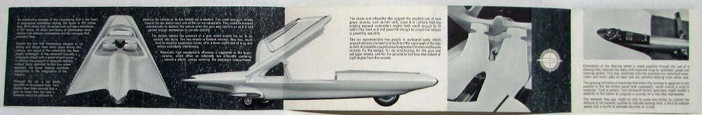 1961 Ford Gyron Experimental Concept Media Press Information Folder