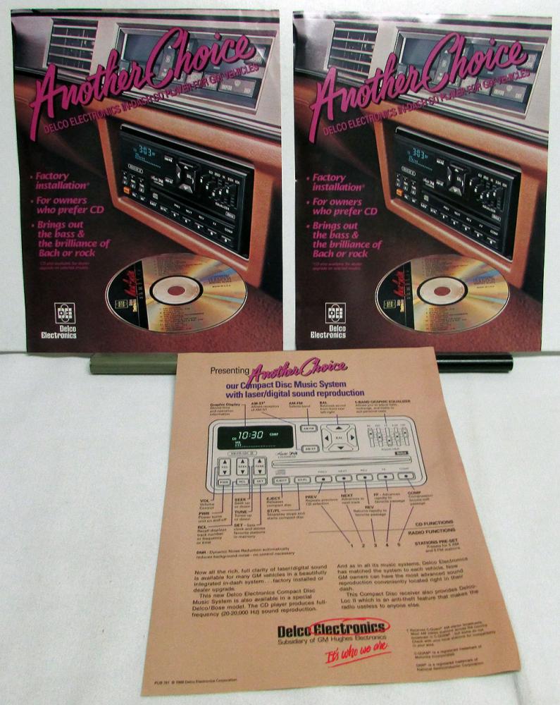 1989 GM Dealer Delco Electronics Sales Kit CD Player Chevy Cadillac ...