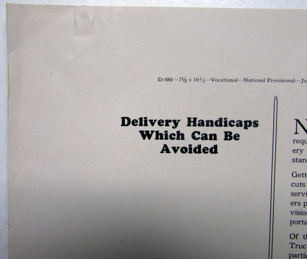 1925 Ford Model T Delivery One Ton Express Body Ad Proof