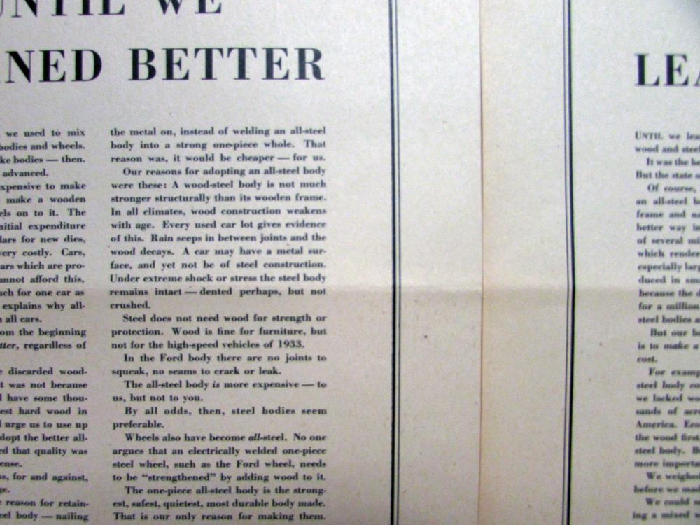 1957 Henry Ford Letter Until We Learned Better Ad Proof