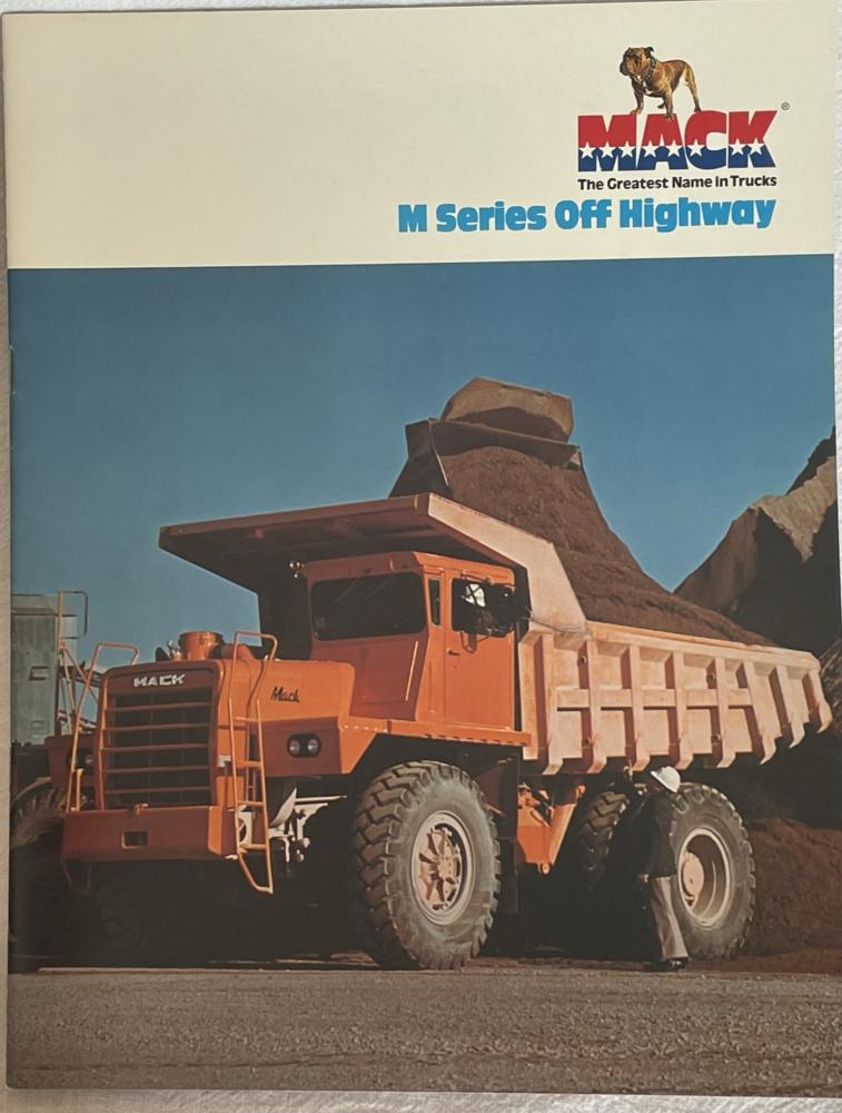 1984 Mack M Series Off Highway Sales Large Sales Folder