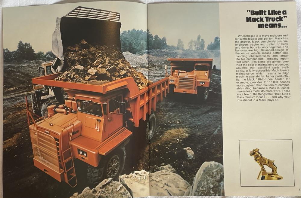 1984 Mack M Series Off Highway Sales Large Sales Folder