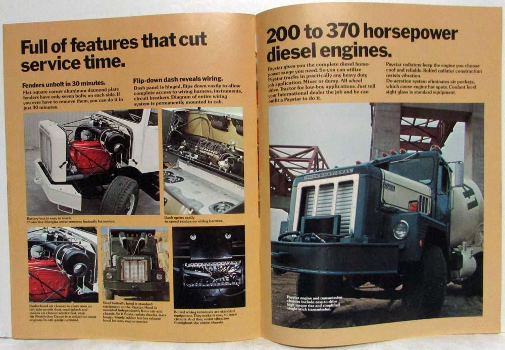 1974 International Paystar 5000 Oversized Sales Brochure