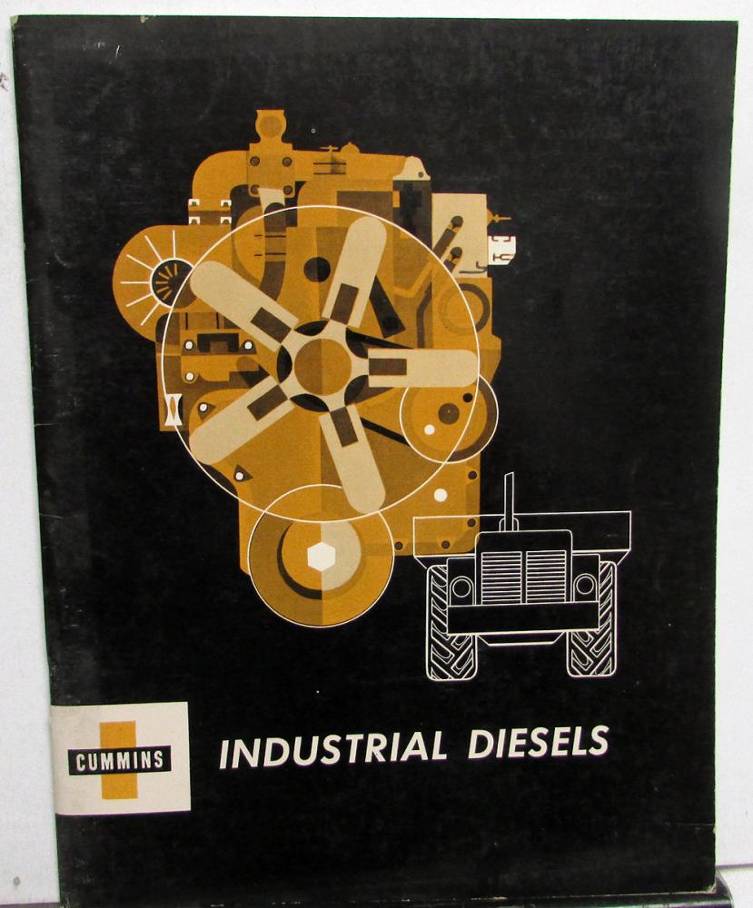 1959 Cummins Industrial Diesel Engines Dealer Brochure J-70 JN-6 C-160 ...