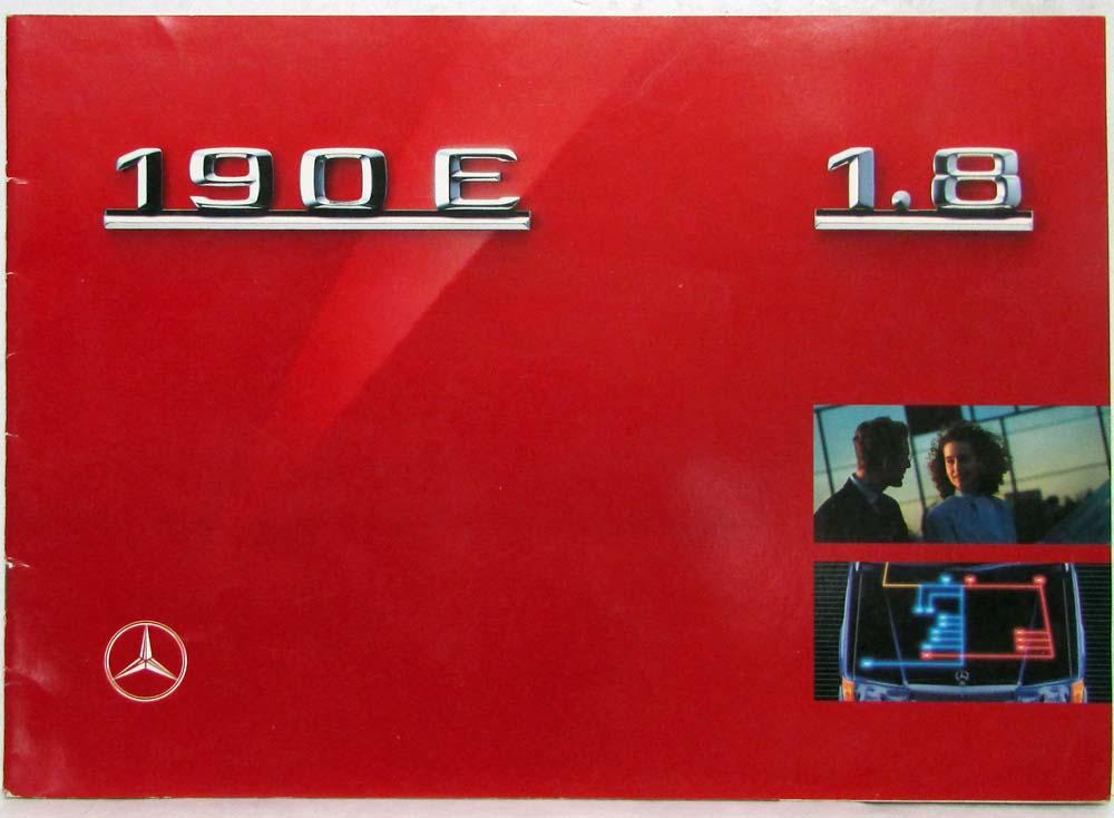 1990 Mercedes-Benz 190E Sales Brochure