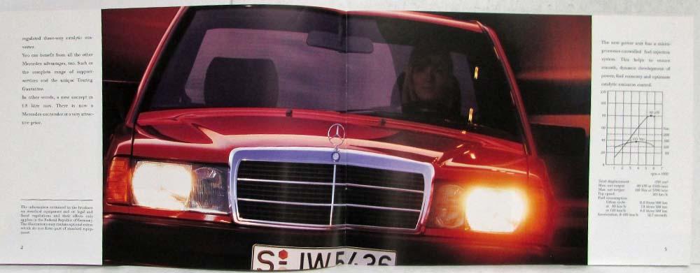 1990 Mercedes-Benz 190E Sales Brochure