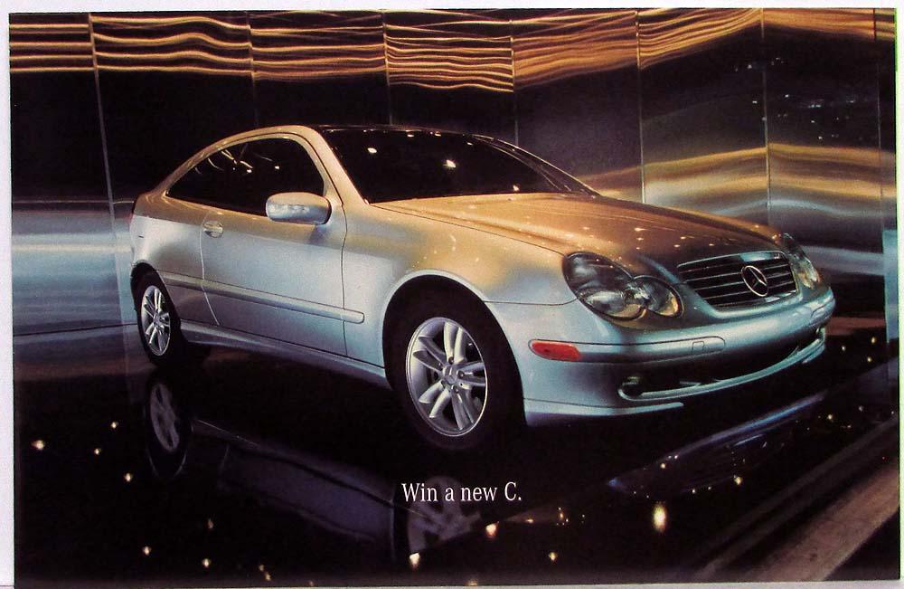 2002 Mercedes-Benz C-Class Sales Folder and Sweepstakes Entry with Envelope